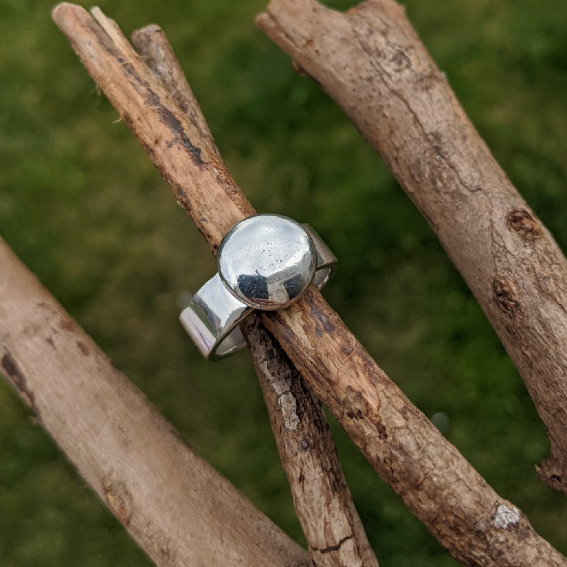 Sterling Silver blob ring size P 1/2 – Linz Jewellery